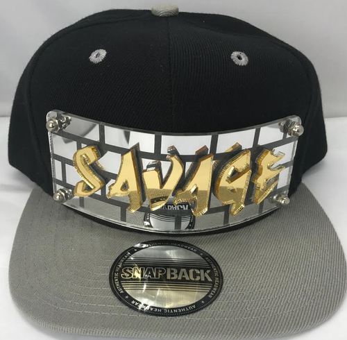 Personalized Custom Savage Snapback Hat Six Panel Flat Bill Snap Back Hat Cap | eBay
