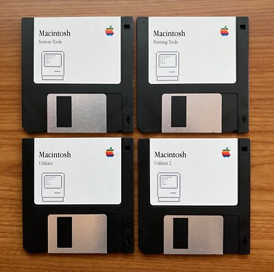 Apple Macintosh Startup Disk for Vintage Mac - System 6.0.8 (4-Disk Set ...