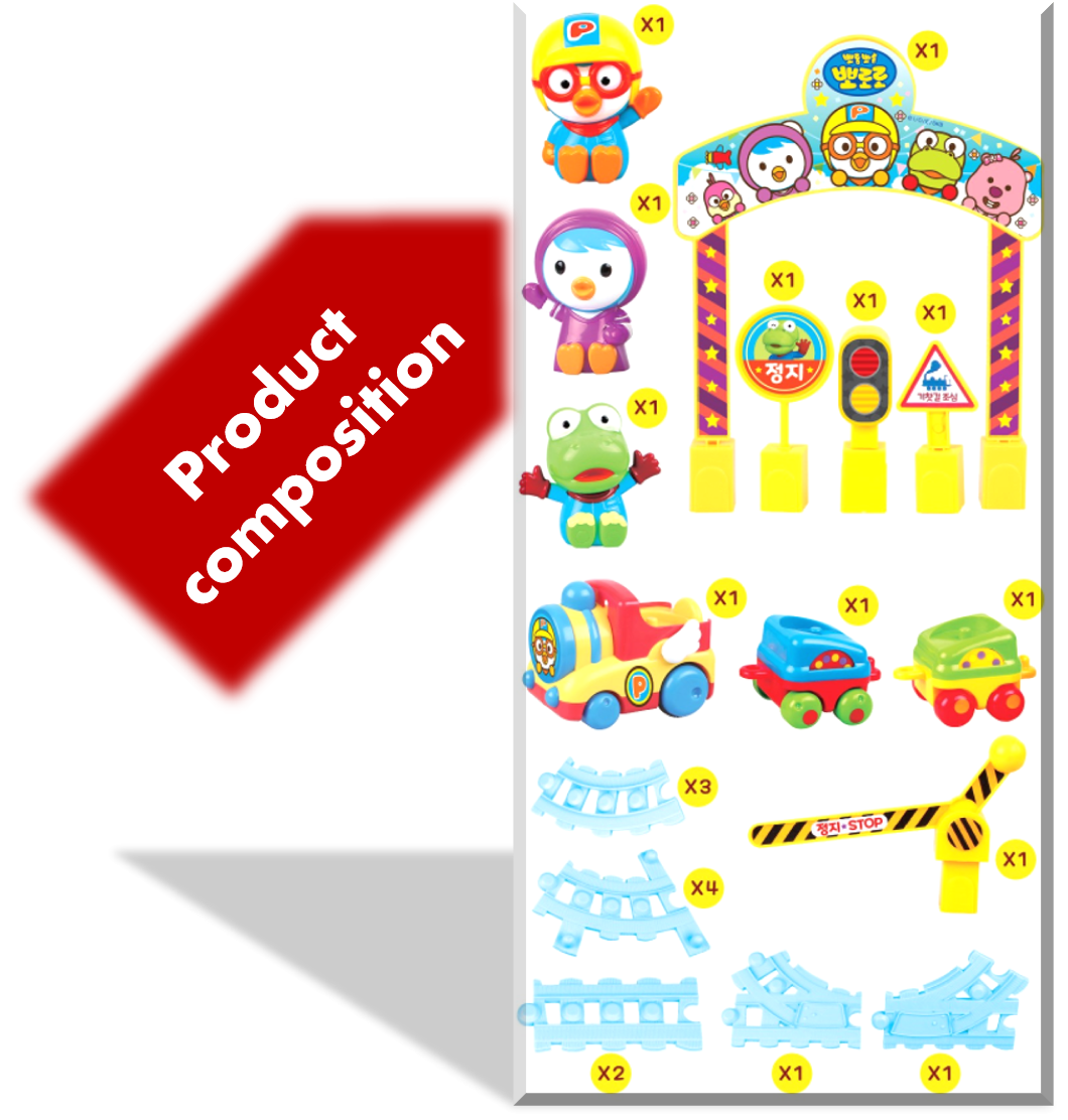 PORORO & Friends Chi-chi-po-po Train Action Figure Rail Way Kid Toy ...