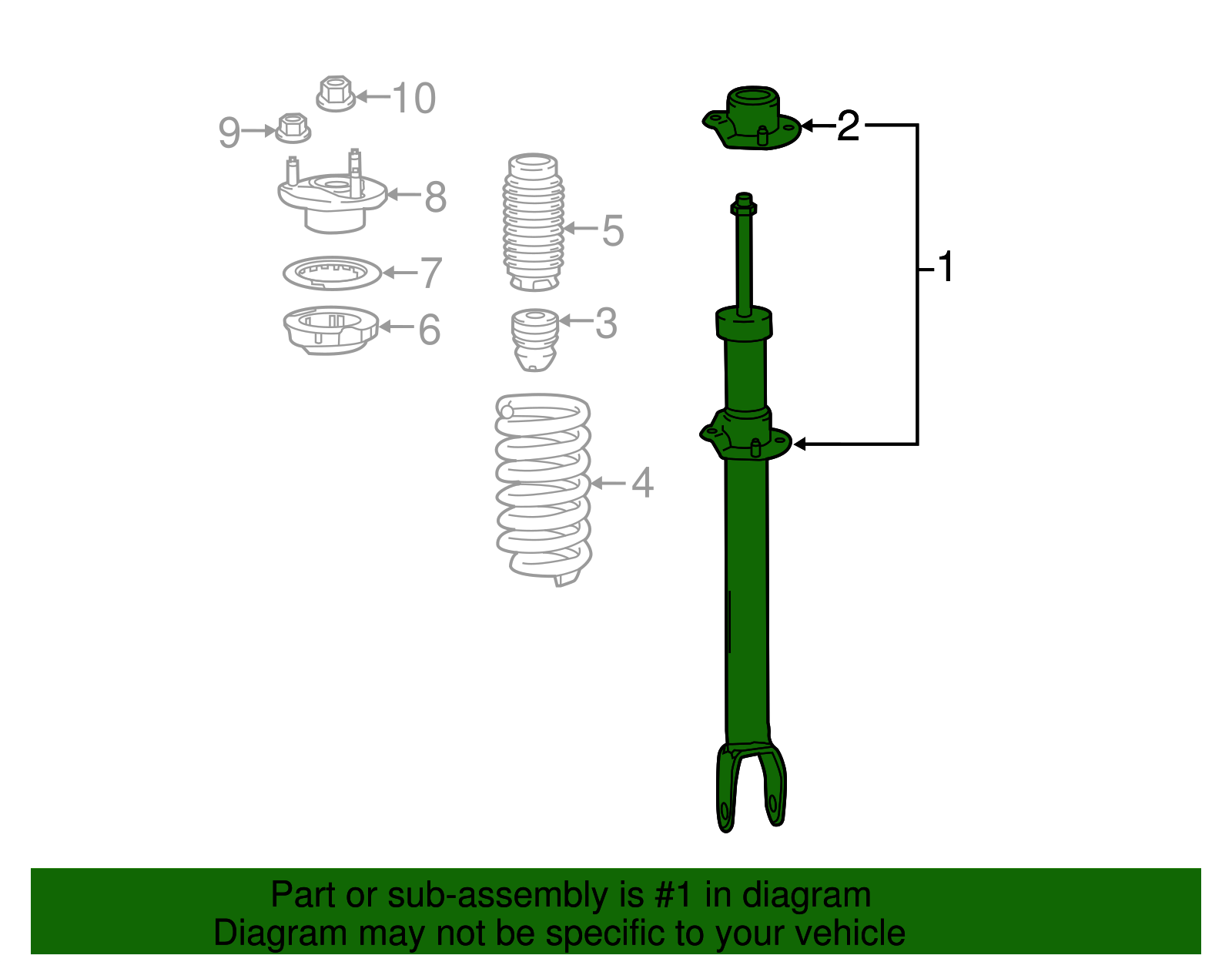 Mercedes-Benz Front Shock Absober A2133203930 ATC GTC for sale online ...
