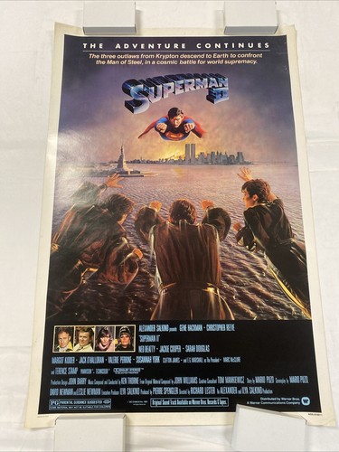 1981 SUPERMAN II ROLLED ORIGINAL ONE SHEET MOVIE POSTER 27x41 ...
