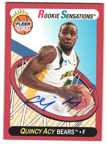 Quincy Acy 2012 Fleer Retro Rookie Sensations Autograph #64 | eBay
