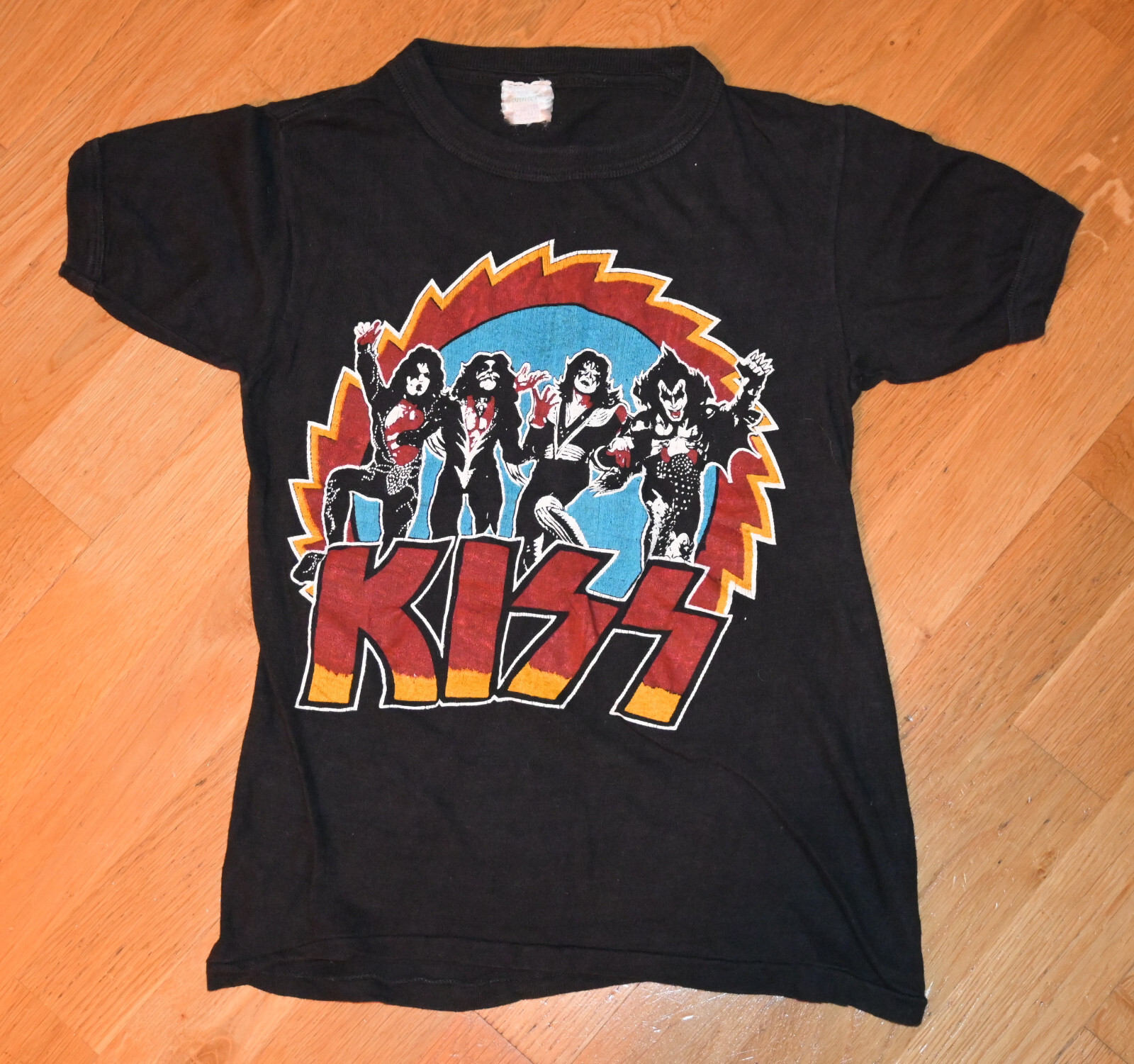 *1976-77 KISS* vtg rock metal concert tour tee t-shir… - Gem
