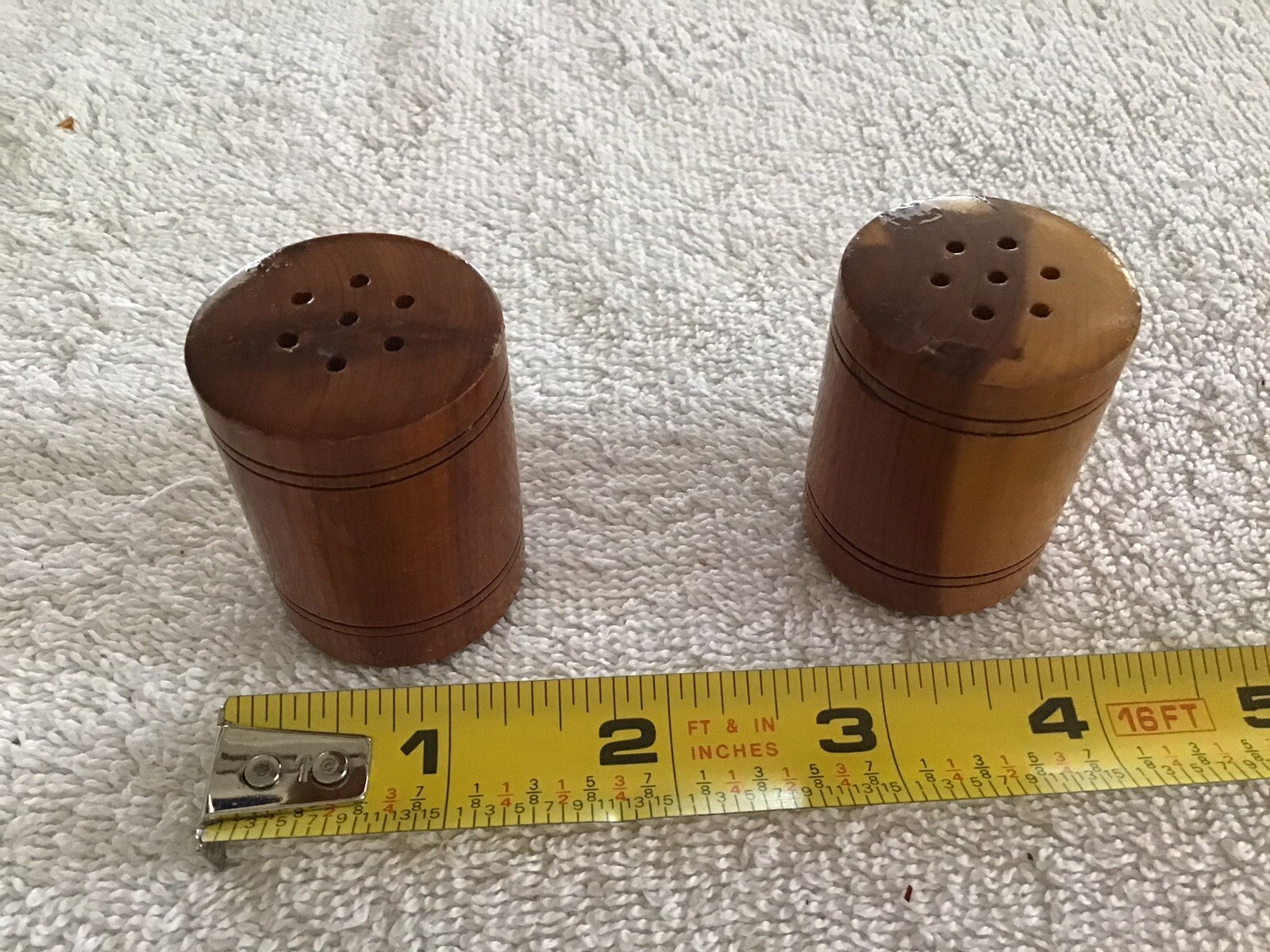 VTG Wood Salt & Pepper Shakers Eagle Pass NM (Inventory # A 98) | eBay