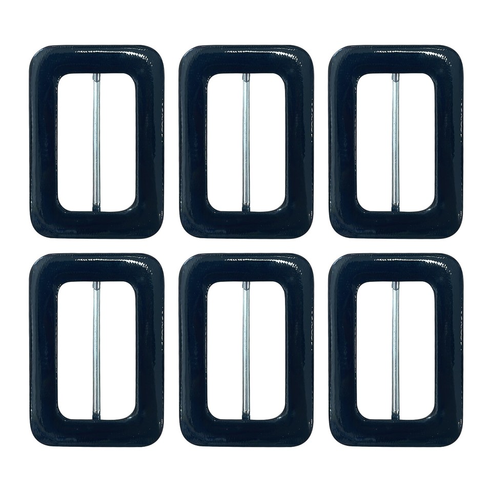 PLASTIC DELRIN 3 BAR SLIDES TRI GLIDE BUCKLES BLACK WEBBING STRAP BLACK ...