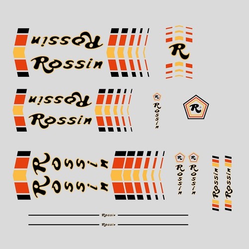 Rossin Bicycle Frame Stickers - Decals - Transfers - n.4 | eBay