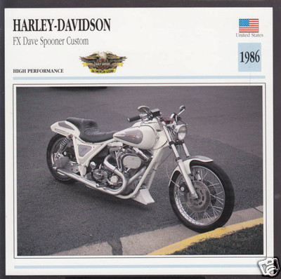 1986 Harley-Davidson Dave Spooner Custom Bike LO-FX 1343cc Motorcycle ...