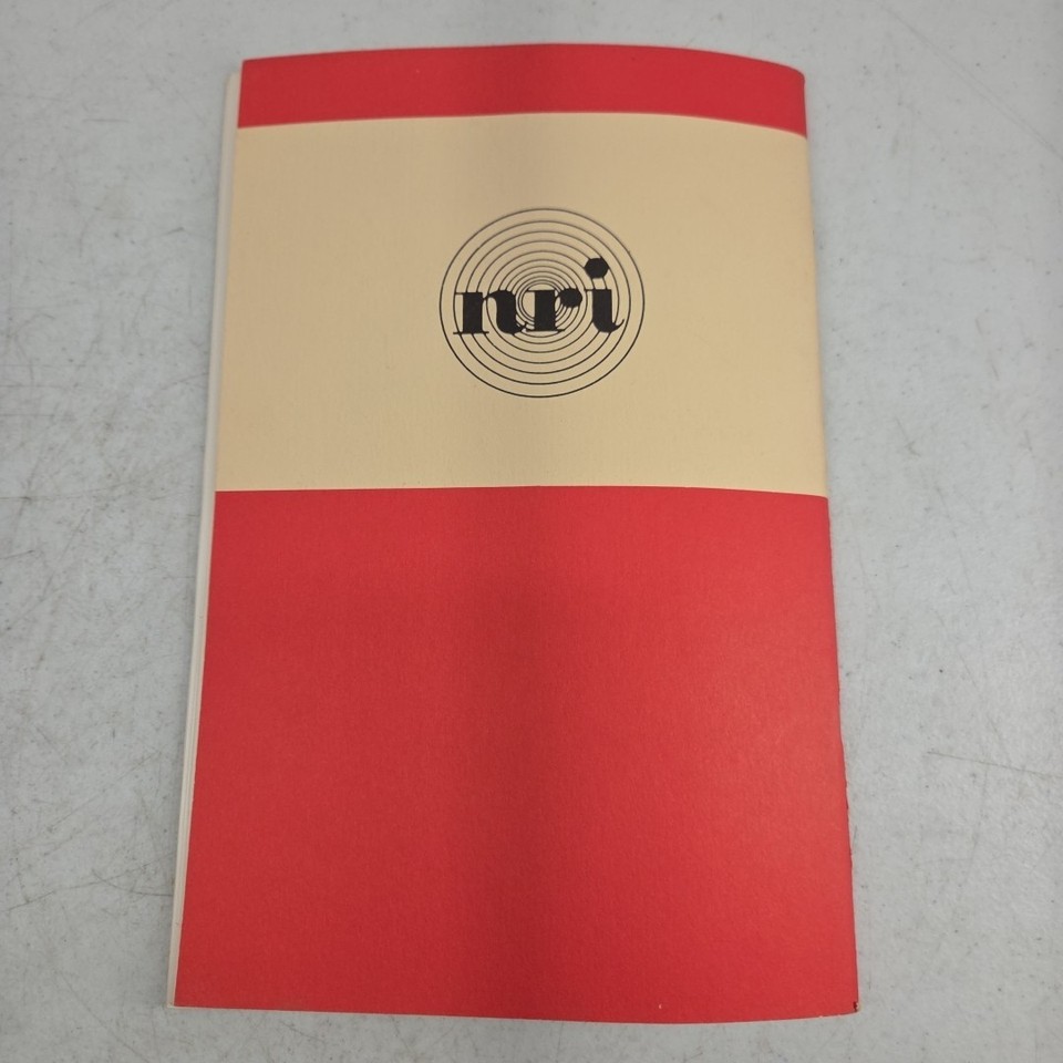 NRI Training Kit Manual Training in Electronics Radio Television No 3YY ...