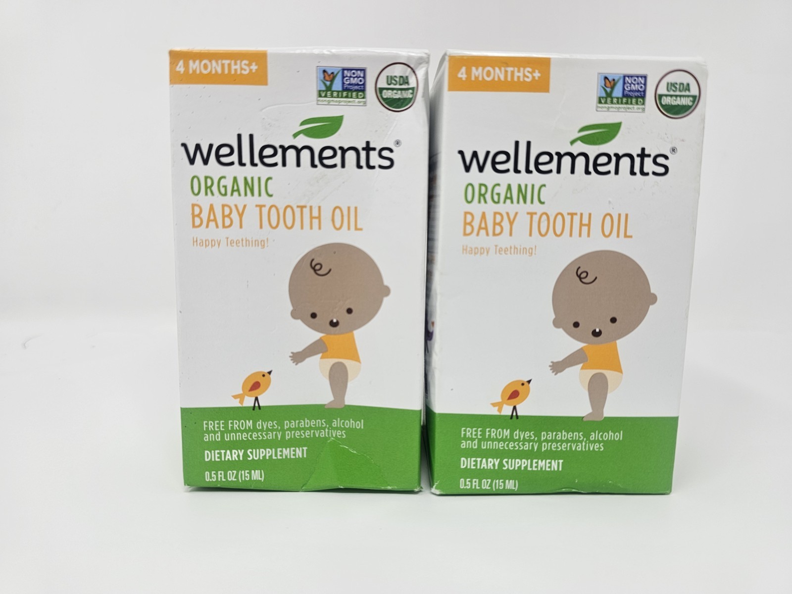 2 Wellements Organic Baby Tooth Oill Soothing Massage Oil for Tiny Gums ...