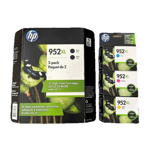 5 Pack HP 952XL Black Color Cyan Magenta Yellow Ink Oem 952 XL EXP 2021 ...