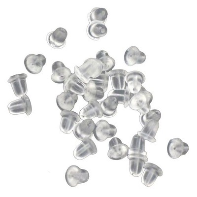 200pcs Earring Backs Plastic Ear Plug Universal Earring Backings for ...