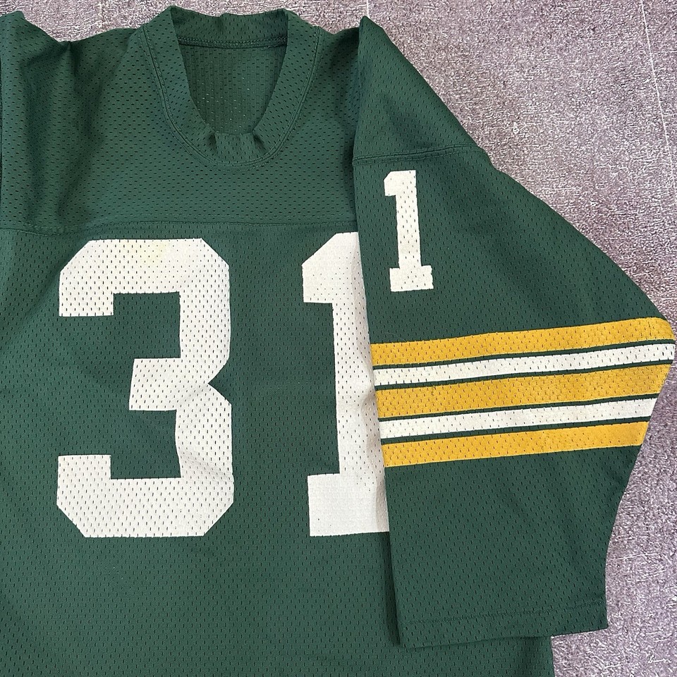 Men's Vintage 80's Sand Knit Green Bay Packers Gerry Ellis Jim Taylor ...