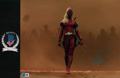 BLAKE LIVELY SIGNED DEADPOOL WOLVERINE LADYPOOL 11X14 MARVEL PHOTO BAS ...