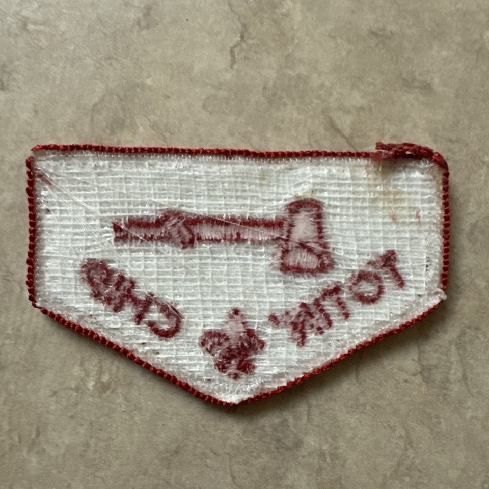 Totin' Chip Red & White Patch 1970s BSA Scouts America NEW | eBay