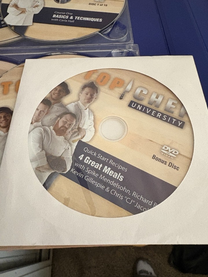 Top Chef University 16 DVD Cooking School & Recipe Book 100% CIB W ...