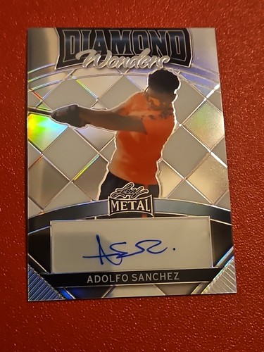 ⚾️ #13/35 2024 Leaf Metal Adolfo Sanchez Diamond Wonders Prismatic Red ...