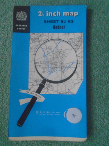 Ord Surv Map SJ62 Hodnet 1960 Bolas Magna, RAF Peplow ,Eaton upon Tern ...