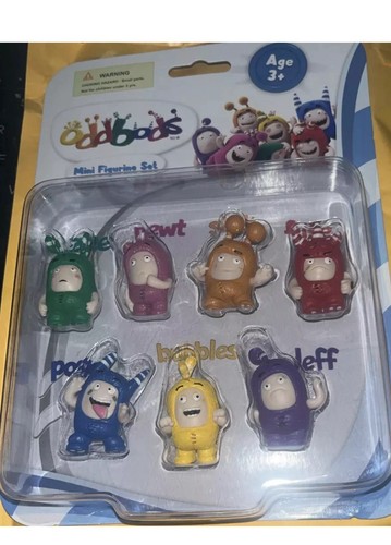 New Oddbods Action Figure Toy Fuse, Jeff, Zee & + Mini Figurine Set ...