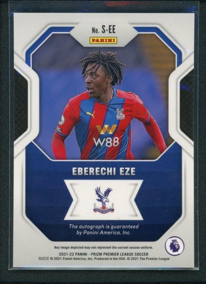 2021-22 EBERECHI EZE AUTO PANINI PRIZM PREMIER LEAGUE SIGNATURES ...