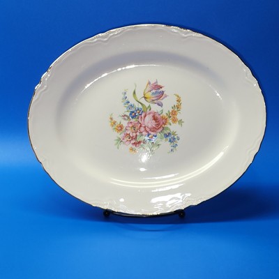 Vintage Cunningham & Pickett Homer Laughlin WAYSIDE 11¾” x 9½” Serving ...