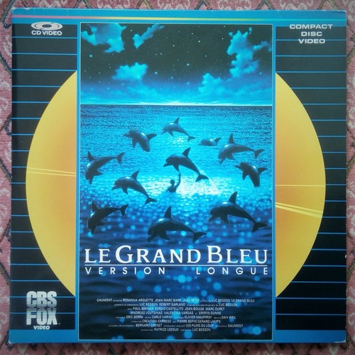 LE GRAND BLEU version longue (1988 L. Besson) LASERDISC PAL 229835 CBS ...