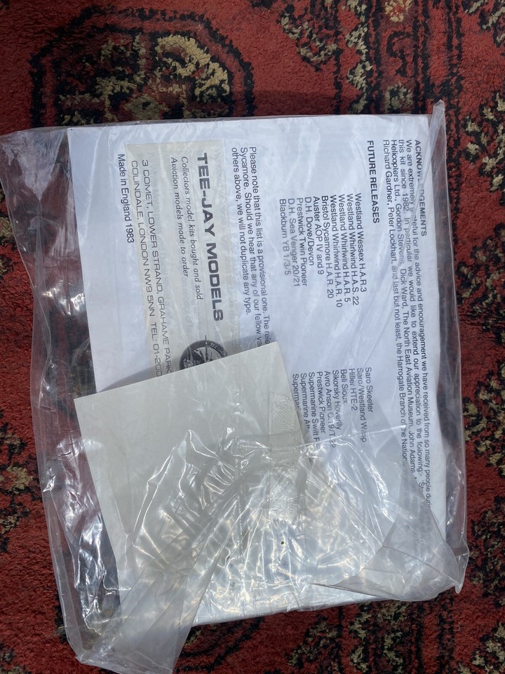 VINTAGE BAGGED AIRFIX MODEL KIT 1:72 Britavia Models Westland Dragonfly ...