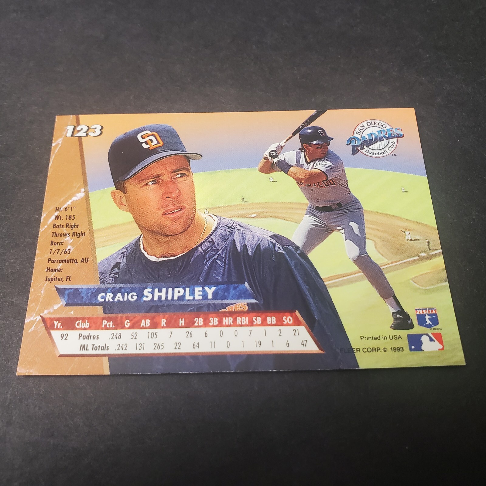 1993 Fleer Ultra - #123 Craig Shipley for sale online | eBay