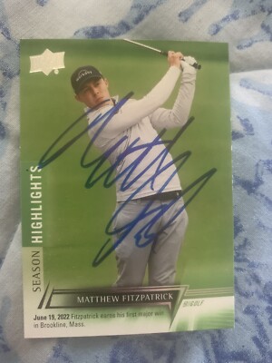 Matt Fitzpatrick autographed 2024 Upper Deck golf trading card #77 | eBay