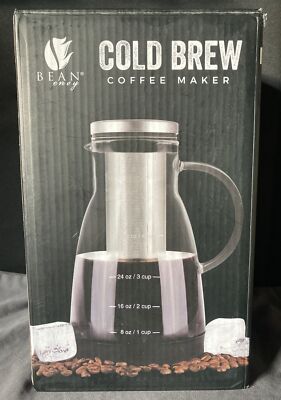 Bean Envy Cold Brew Coffee Maker - 32 oz Glass Iced Tea & Coffee Cold ...