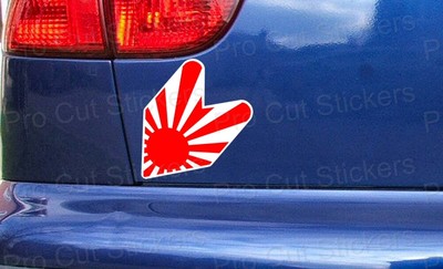 Custom Rising Sun Wakaba Small to Large Car Van Stickers Decals ...