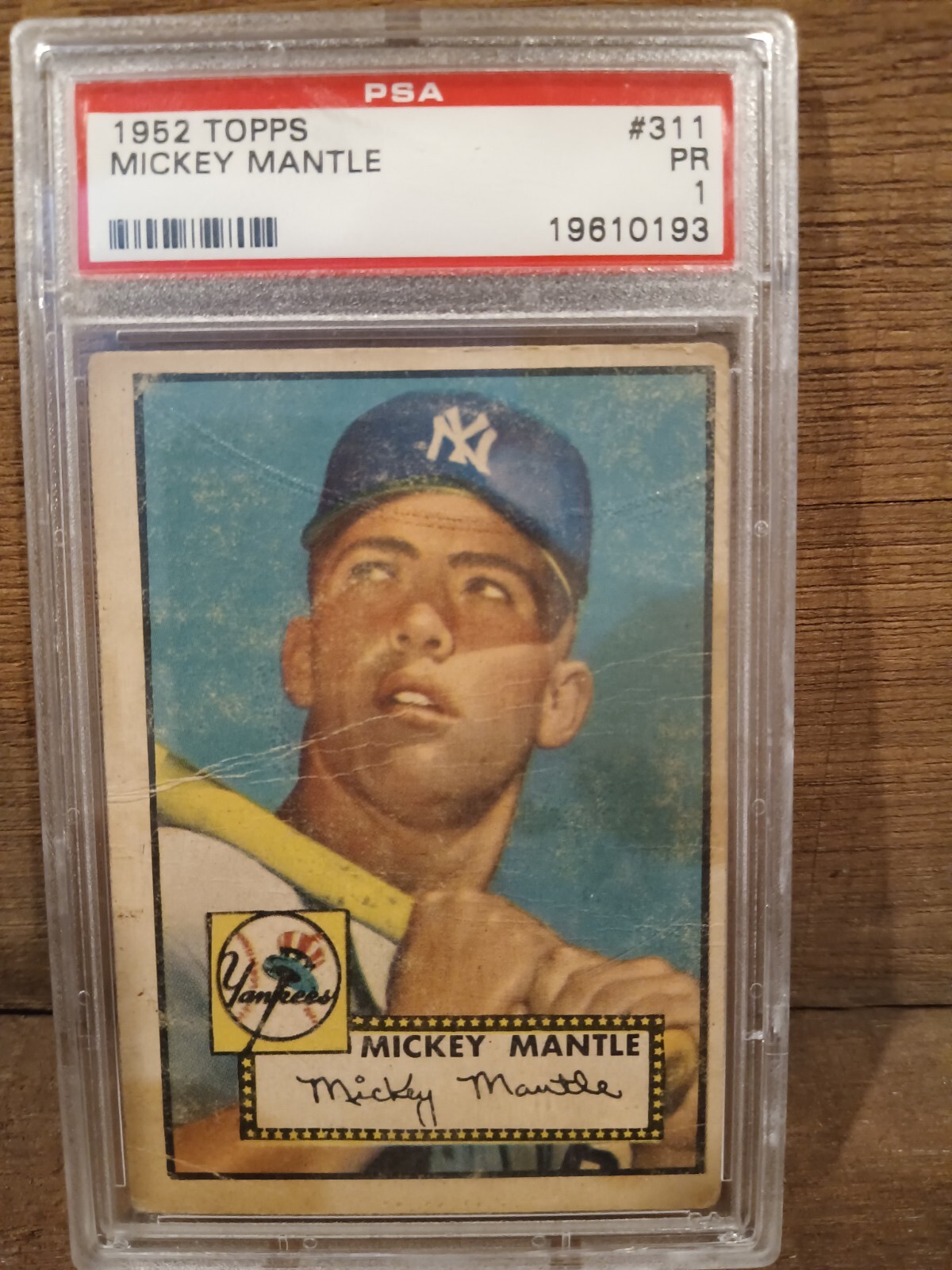 1952 Topps #311 Mickey Mantle PSA 1 Yankees | eBay