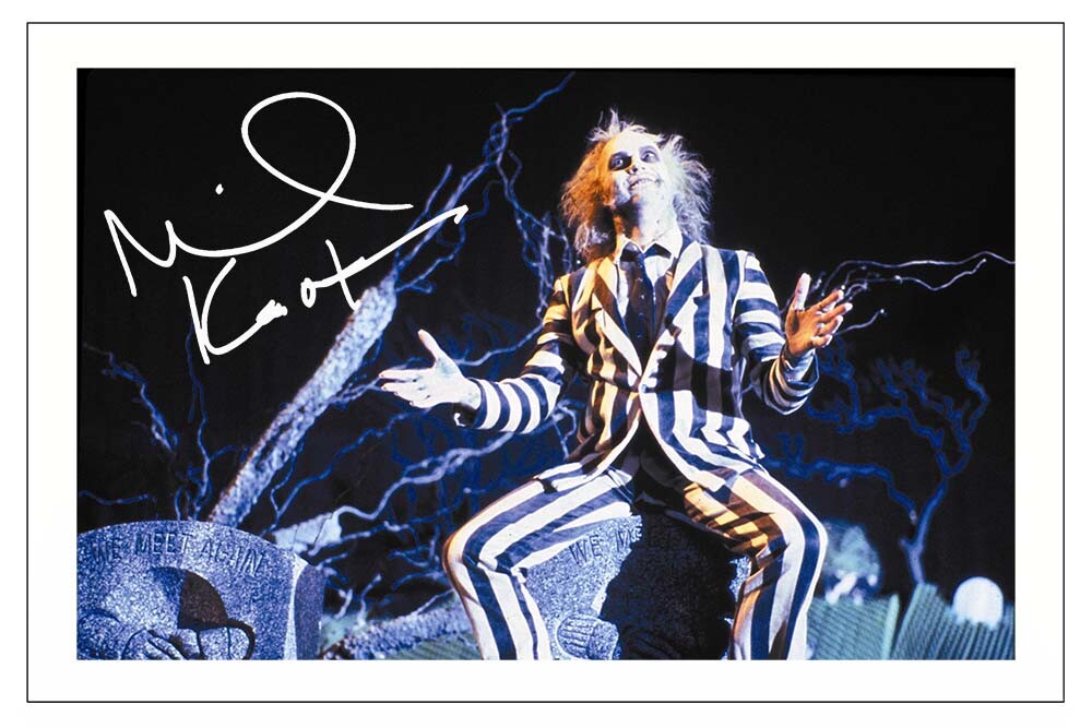 MICHAEL KEATON SIGNED AUTOGRAPH PHOTO PRINT BEETLEJUICE | eBay UK