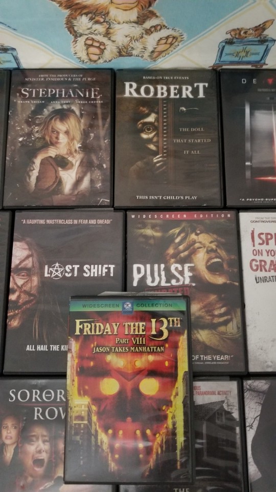 Lot Of 34 Horror DVD Movies Cult Classics Gore Slasher B-Movies Friday ...