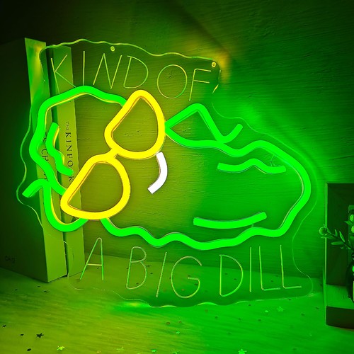 Dill Pickle Neon Sign Funny Pickle Led Sign Dimmable Pickles Gifts Led ...