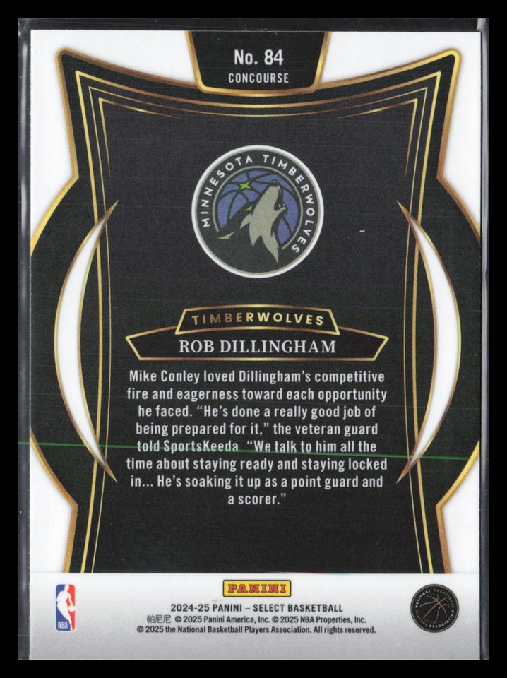 2024-25 Panini Select #84 Rob Dillingham | eBay