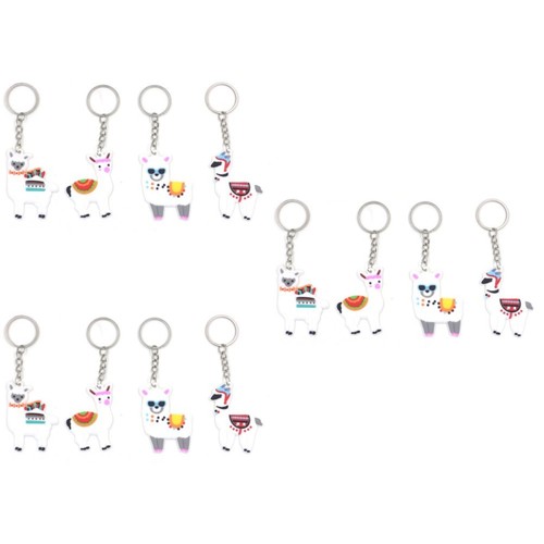 36 pcs Alpaca Hanging Key Ring Ornament Cartoon Keychain Pendant ...