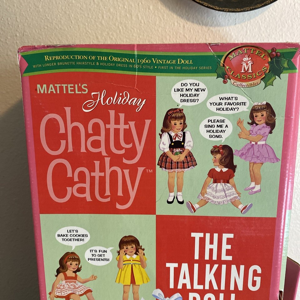 Mattel Holiday Chatty Cathy Doll 1998 Reproduction of 1960 Original. | eBay