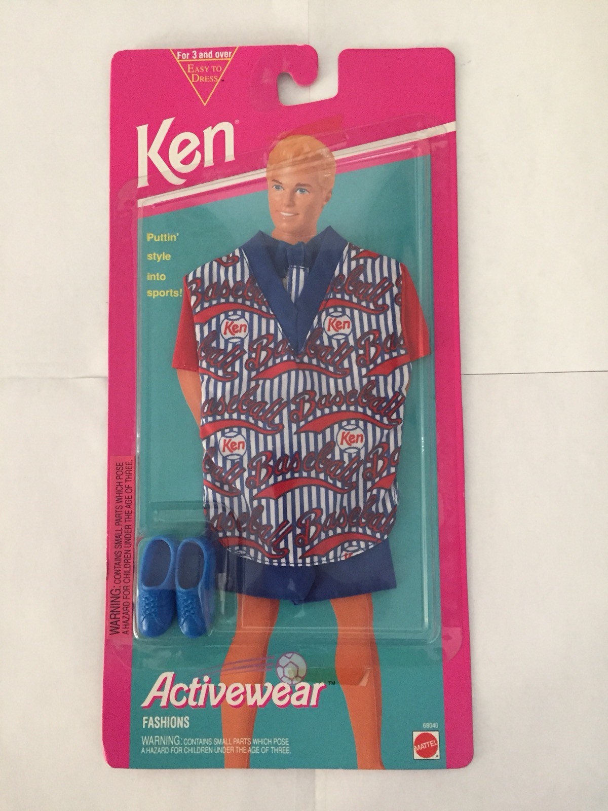 NEW Ken doll Barbie Activewear Fashions BASEBALL OUTFIT Clothes 1993 ...