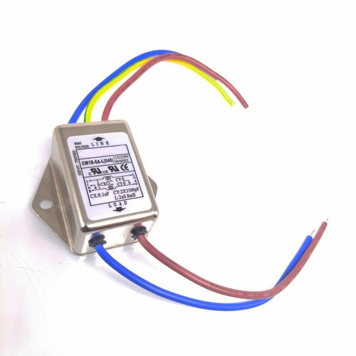 Lead Wire Power EMI Noise Filter 6A 115/220V 50/60Hz | eBay