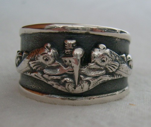 Submarine Warfare Navy Sterling Silver 925 Men's Band Ring Handcrafted ...