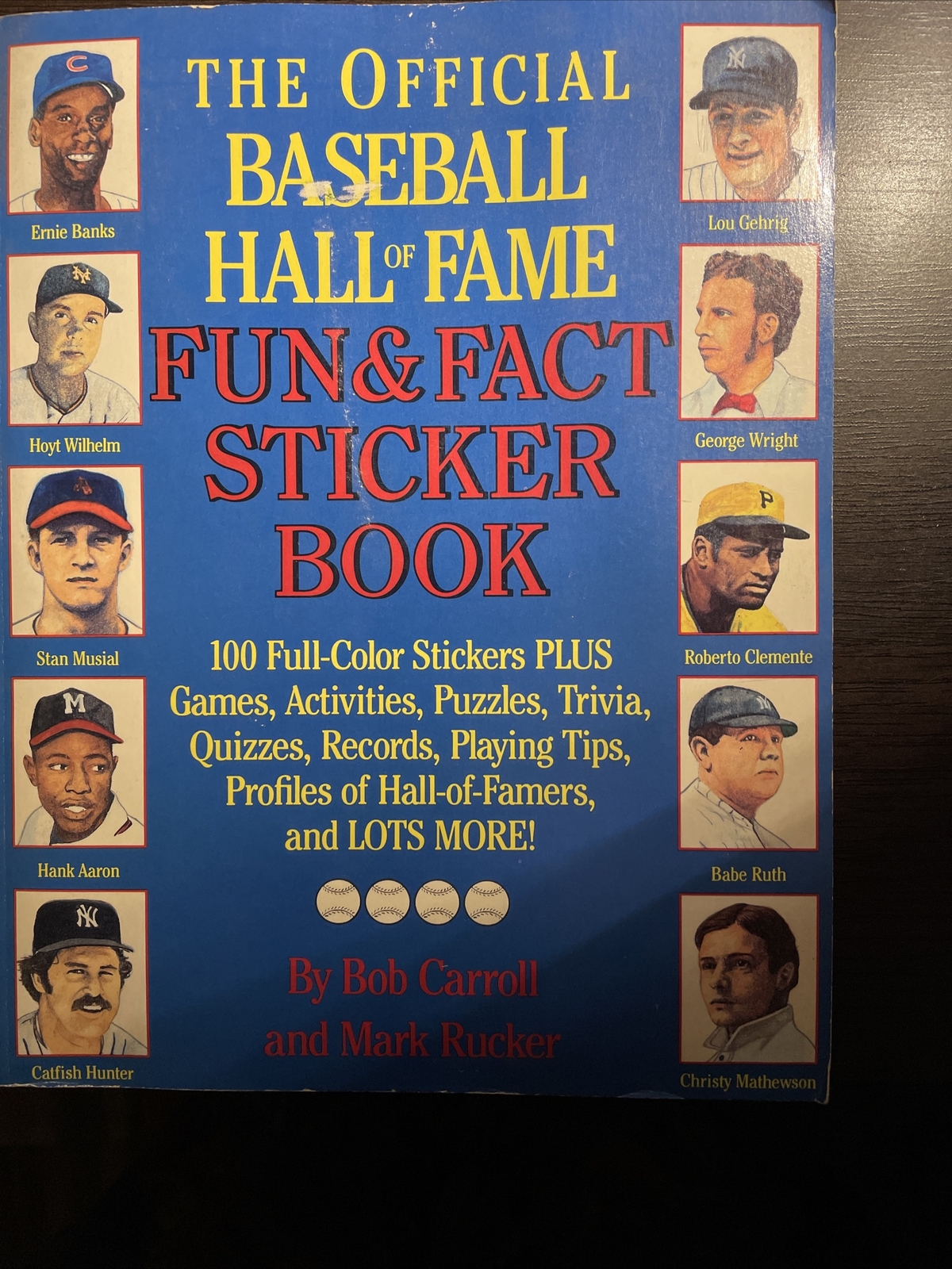 Official Baseball Hall of Fame Fun and Fact Sticker Book PB 1989 ...