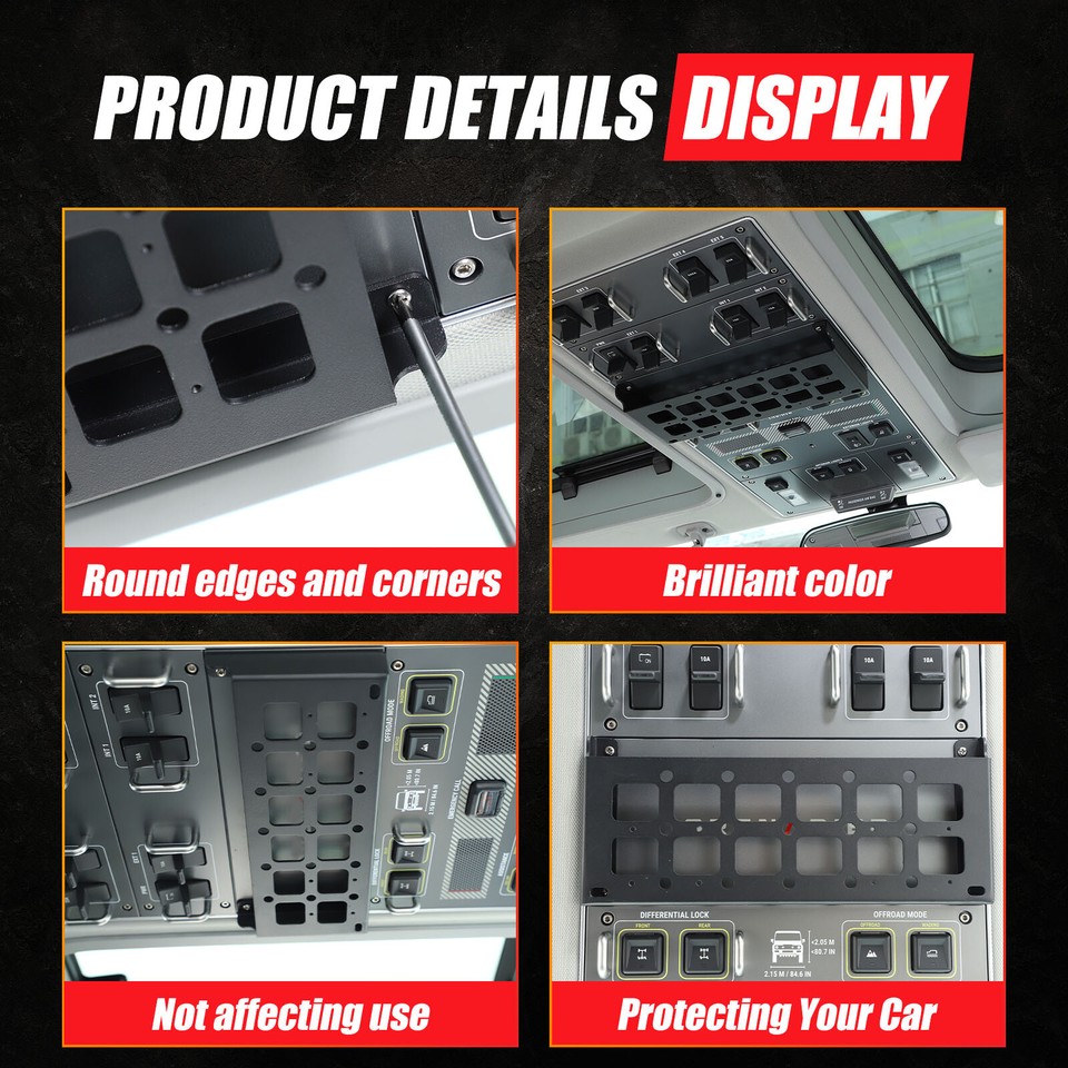 Front Upper Storage Overhead Console Box Trim For Ineos Grenadier 2022 ...