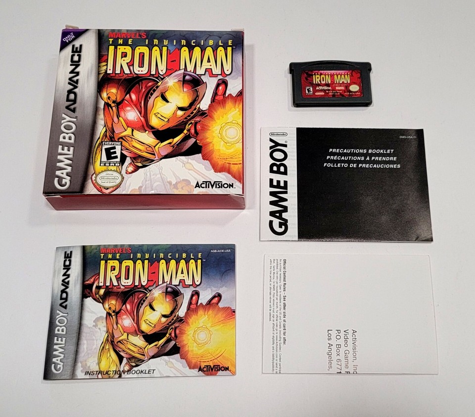 The Invincible Iron Man | Game Boy Advance GBA | COMPLETE CIB, Tested ...