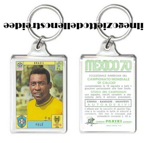 Pelé Pelè figurina Panini Mexico 70 Messico 1970 Portachiavi ...