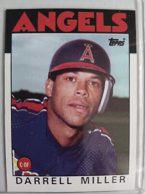 DARRELL MILLER ANGELS 1986 TOPPS BASEBALL CARD #524 | eBay