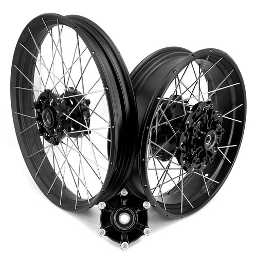 VMX 21/18'' Tubeless Wheels Fit Yamaha Tenere 700 2019-2026 Black Rims ...