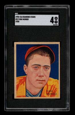 1934-36 Diamond Stars Set-Break # 19 Van Mungo 1935 SGC 4 VG EX | eBay