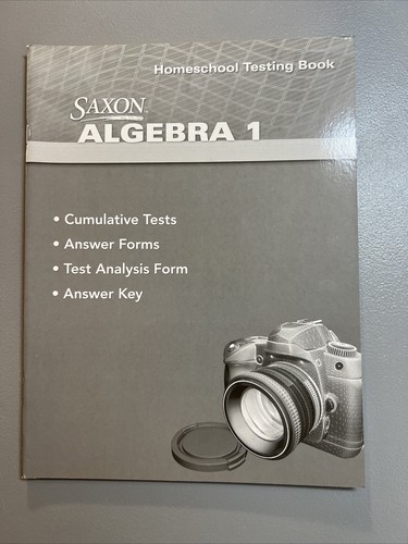 Saxon Algebra 1 (4th Edition) Testing Book | eBay