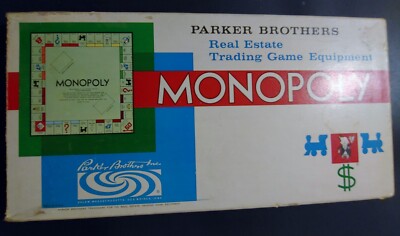 Vintage - 1961 - Monopoly Game ( EMPTY BOX ONLY ) With Orig. Inserts ...