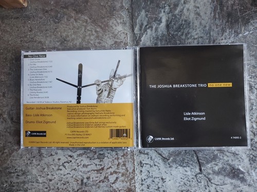 JOSHUA BREAKSTONE - NO ONE NEW jazz guitar trio CD 2009 54987409523 | eBay